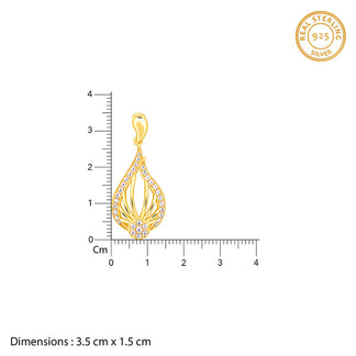 Golden Glint Pendant With Link Chain – GIVA