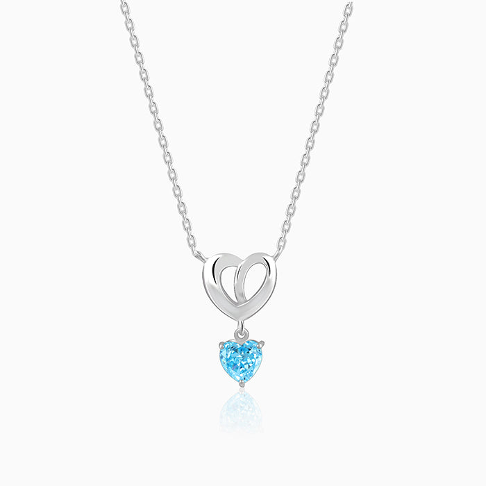 Silver Adore Love Pendant With Link Chain – GIVA
