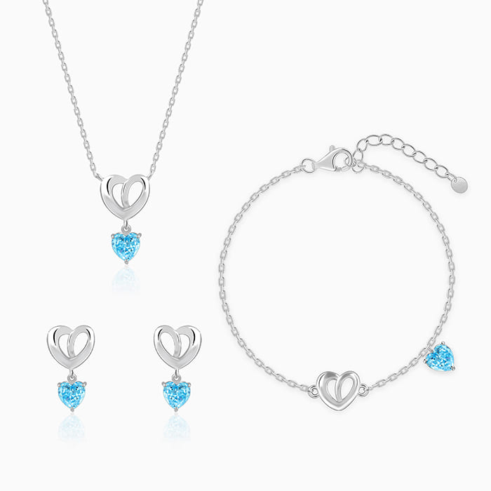 Silver Adore Love Set – GIVA Jewellery