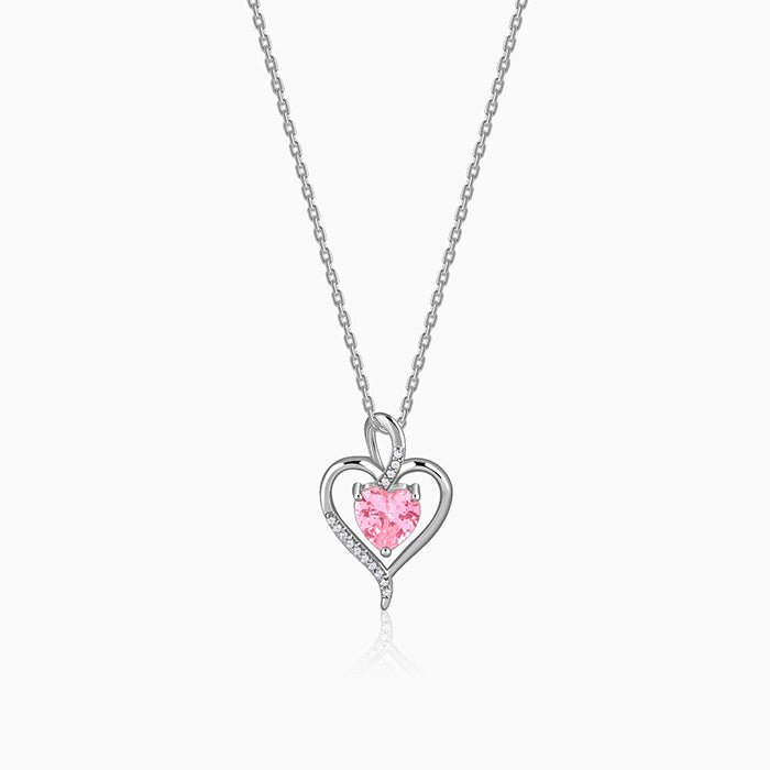 Silver Blush Embrace Pendant With Link Chain – GIVA