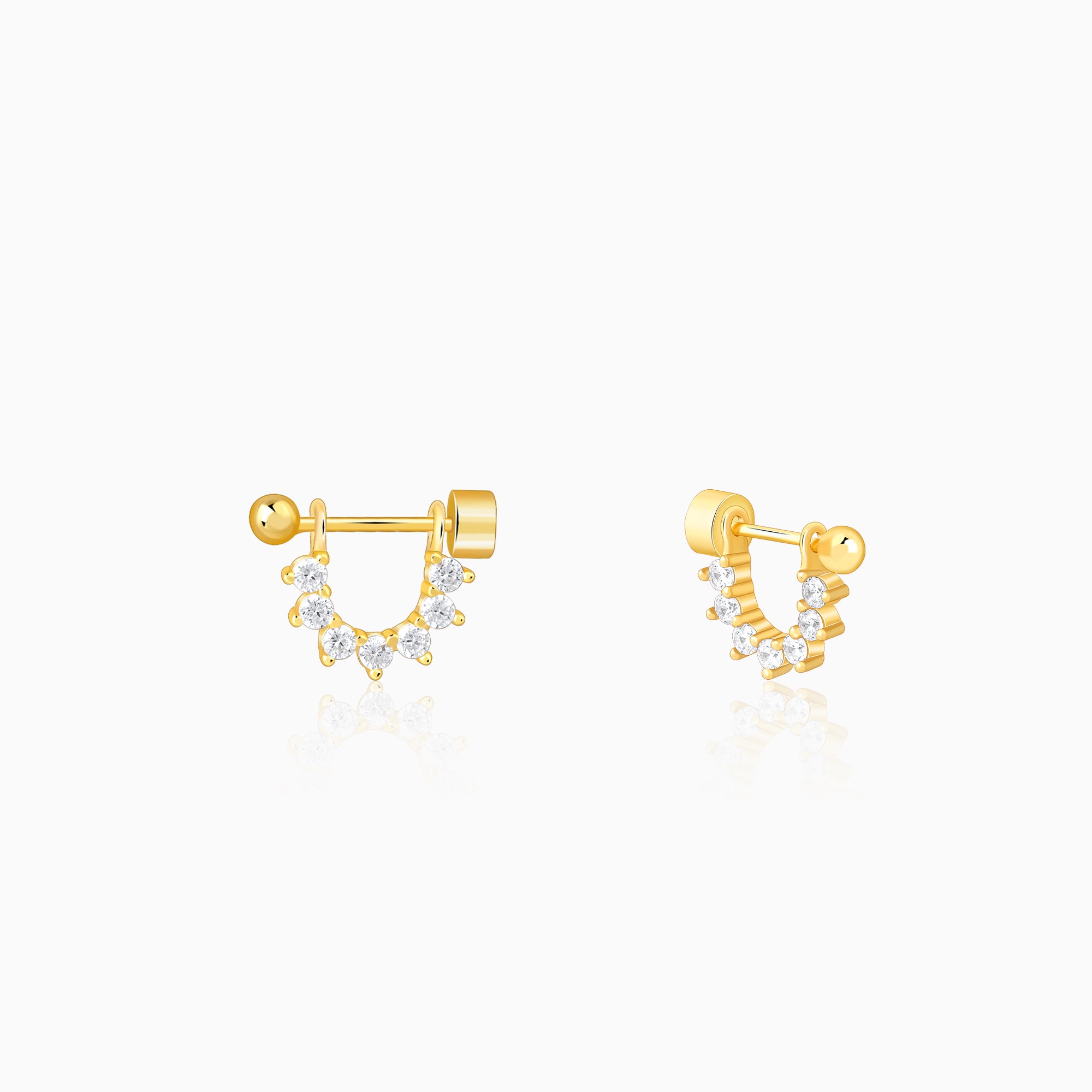 Golden Inka Ear Piercings | GIVA Jewellery – GIVA