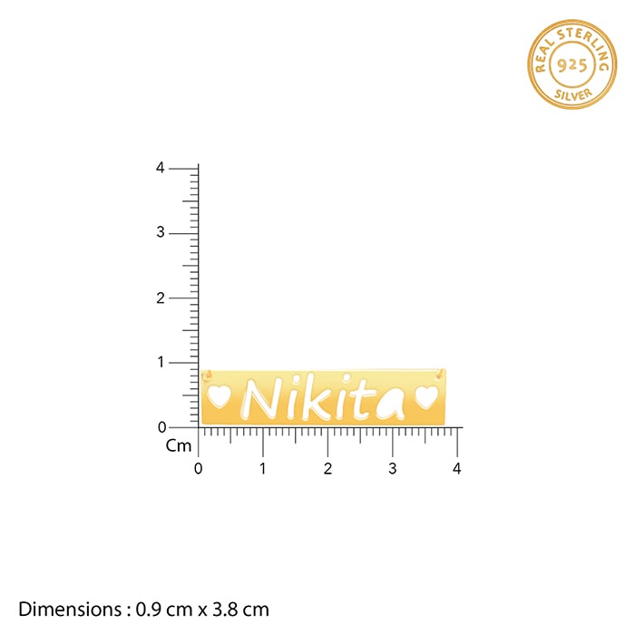 Golden Personalised Name Engraved with Love Necklace – GIVA Jewellery