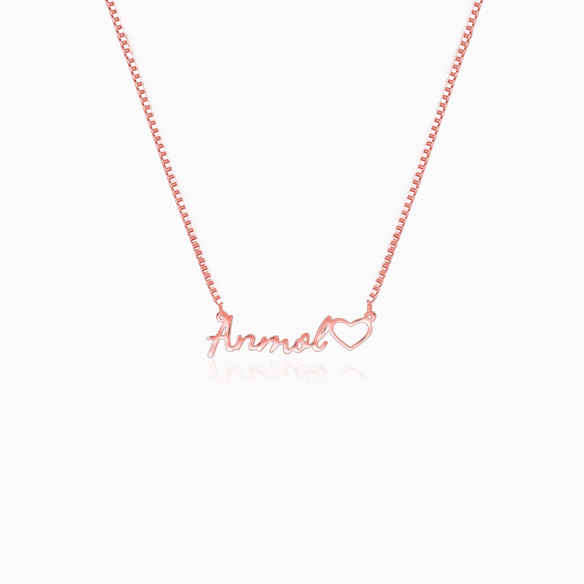 Rose Gold Personalised Life Partner Pendant – GIVA