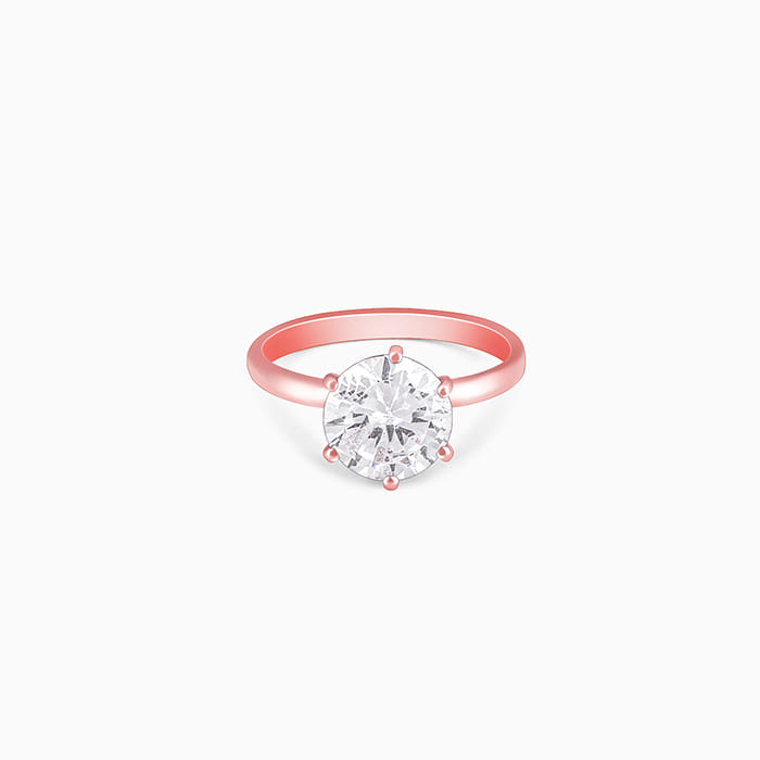 Rose Gold Valour of Shine Ring – GIVA