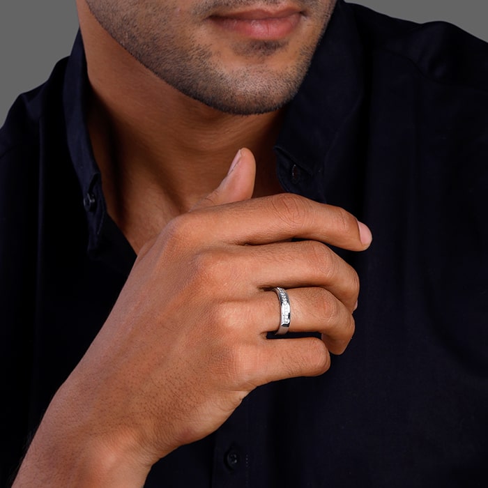 GIVA's Silver Ring for Men | Silver Simple Serenity Men's Ring – GIVA ...