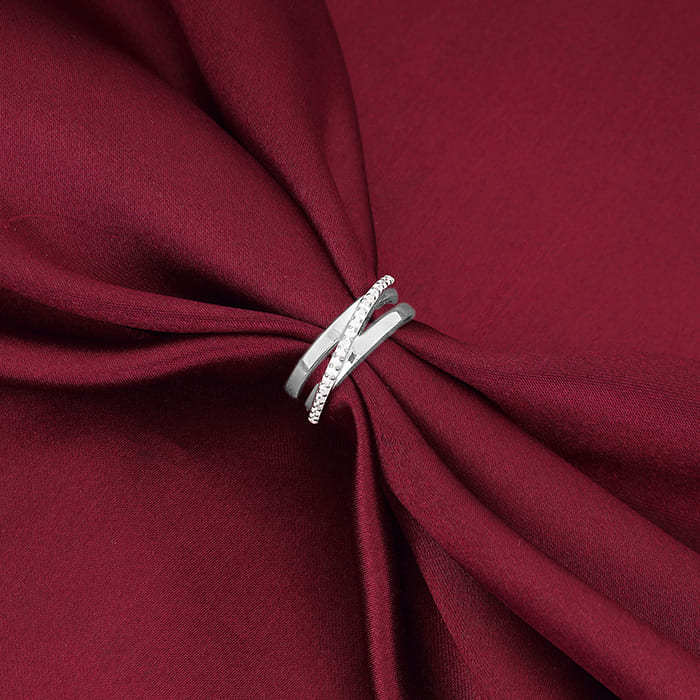 Silver Sash Ring – GIVA Jewellery