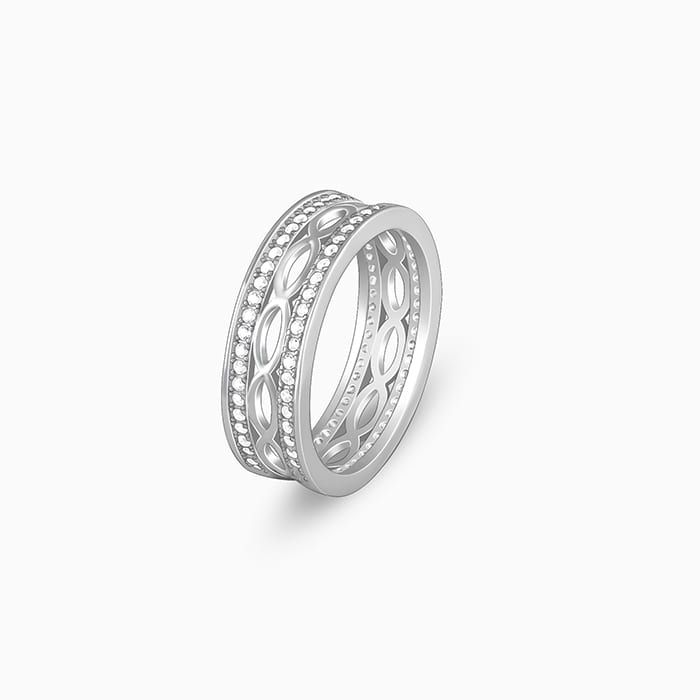 Silver Jali Ring – GIVA Jewellery