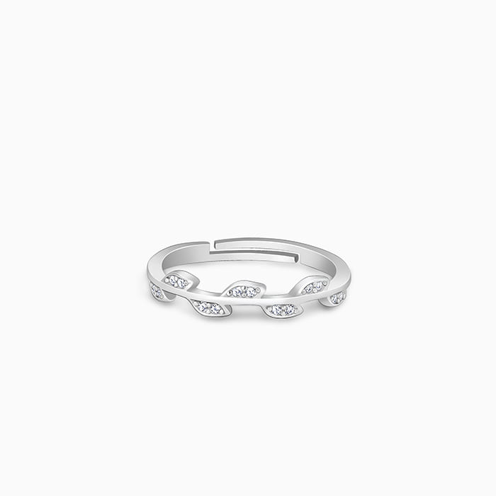Silver Zircon Vine Shine Ring – GIVA Jewellery