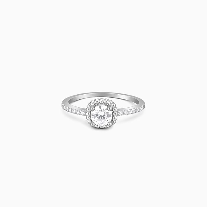 Silver Zircon Stardust Ring – GIVA