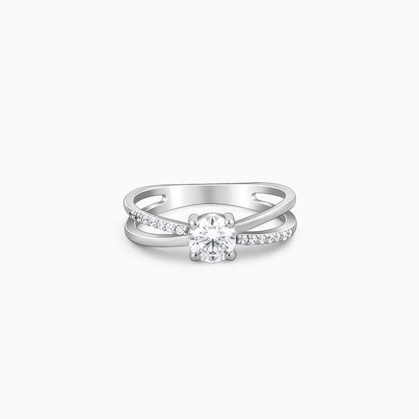 Silver Glittering Ring – GIVA