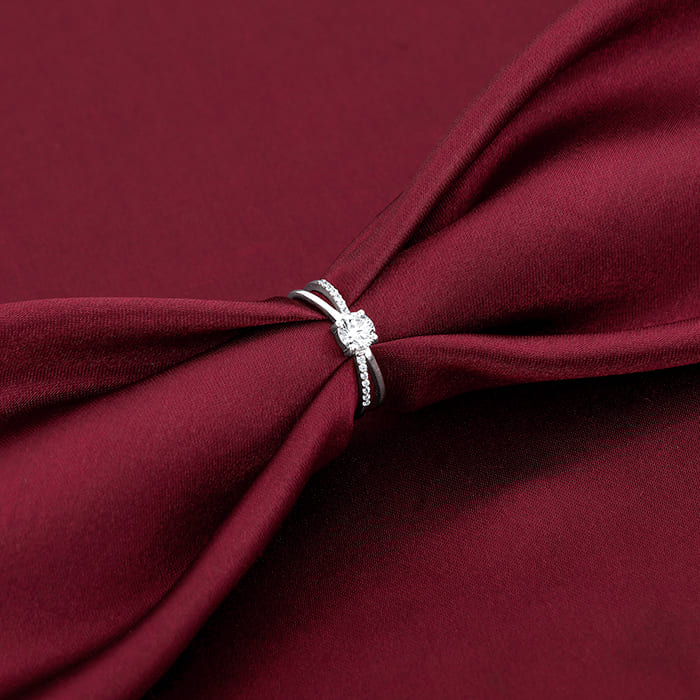 Silver Glittering Ring – GIVA Jewellery