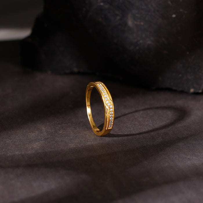 Golden Modest Leader Ring For Him – GIVA Jewellery