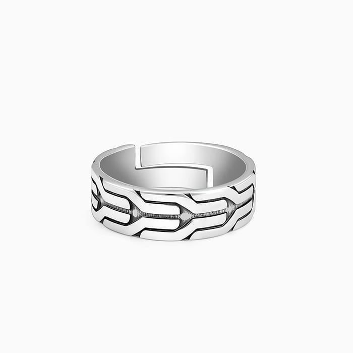 Buy Latest Oxidised Silver Classy Ring For Him Online | Men's ...
