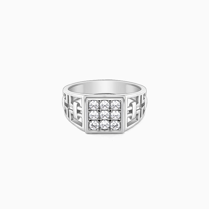 Purchase Silver Matrix Cross Ring For Him Online | GIVA Jewellery – GIVA