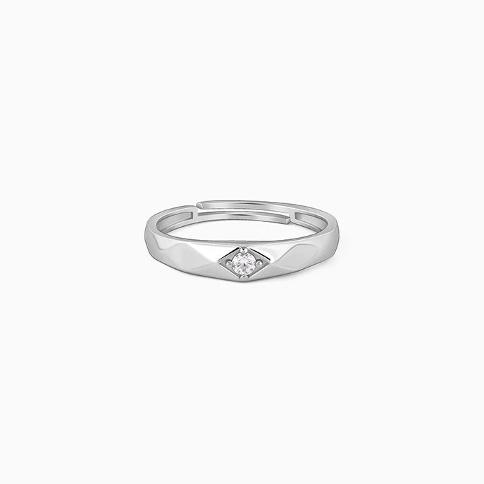 Silver Rough Edge Ring | Men Rings – GIVA