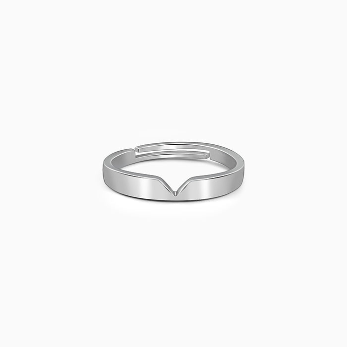 Silver Classic V Ring For Him – GIVA