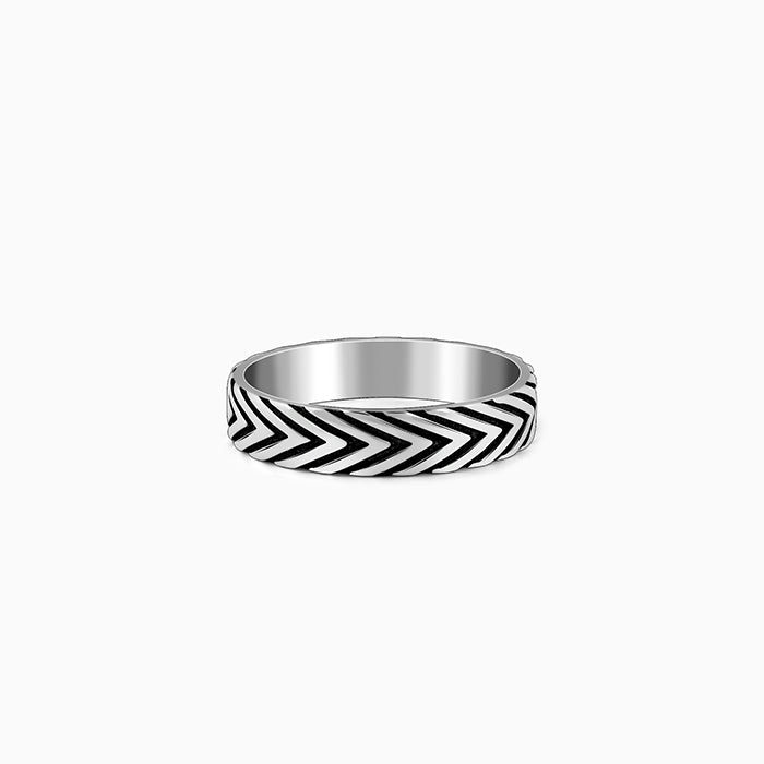 Buy Oxidised Silver Arrow Ring For Him Online | GIVA Jewellery – GIVA