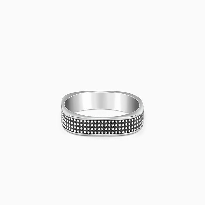 Oxidised Silver Meraki Ring For Him – GIVA