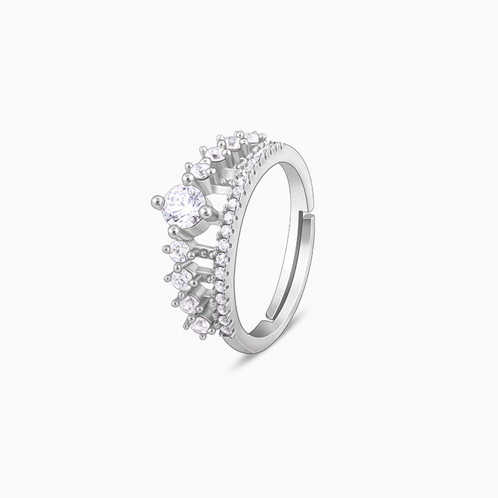 Silver Queen Crown Ring – GIVA Jewellery