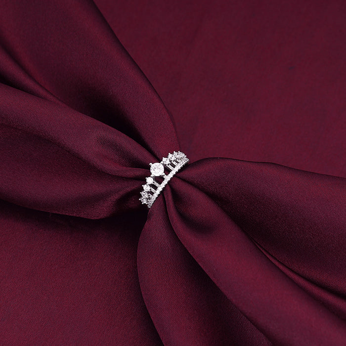 Silver Queen Crown Ring – GIVA Jewellery