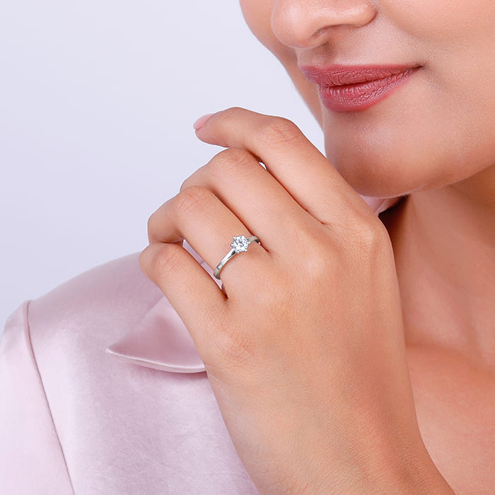 Silver Snowfall Ring – GIVA Jewellery