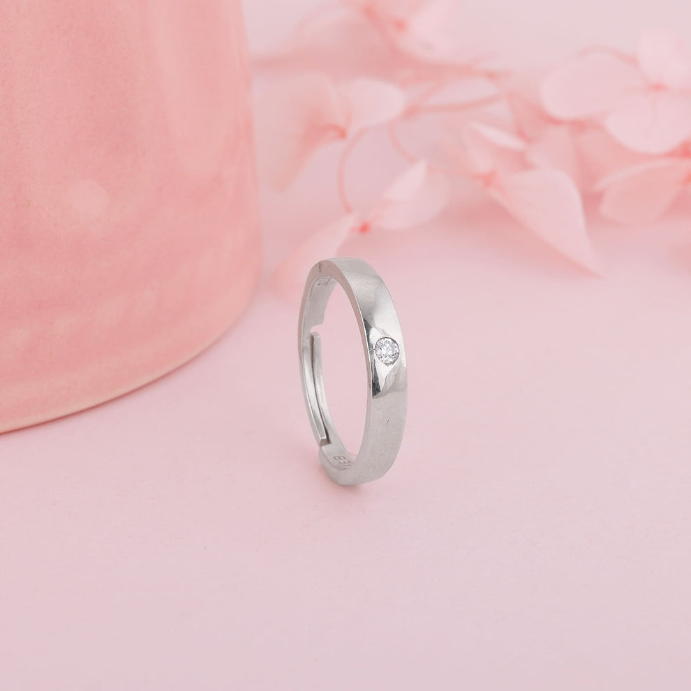 Silver Zircon True Love Ring – GIVA Jewellery