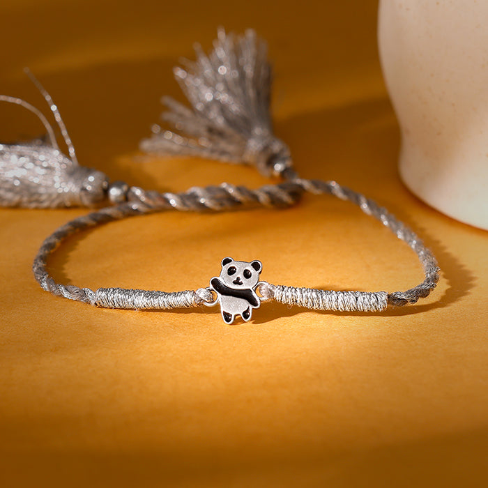 Buy Silver Panda Power Rakhi for Kids at Best Price – GIVA
