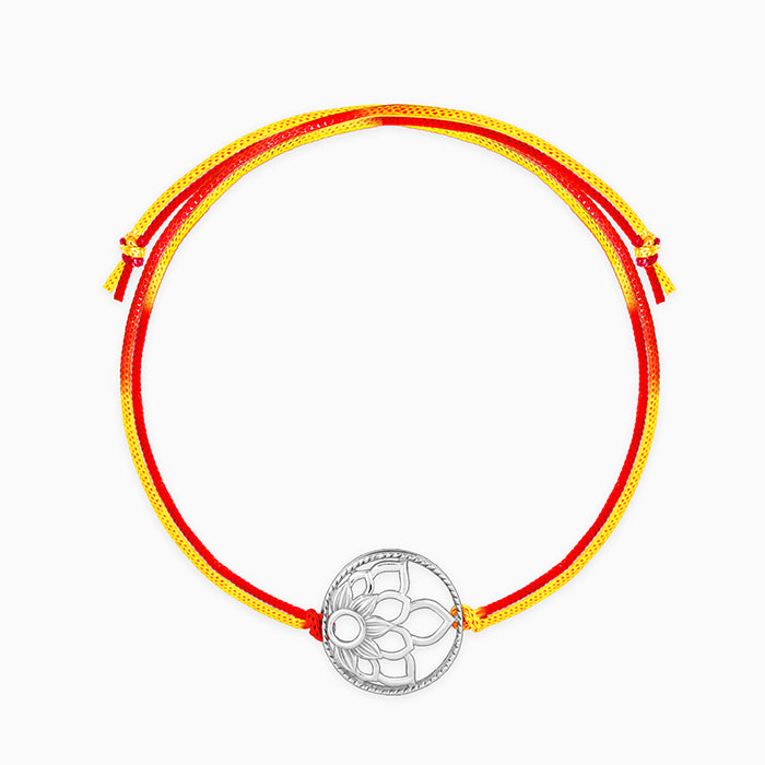 Silver Cherished Bloom Rakhi – GIVA