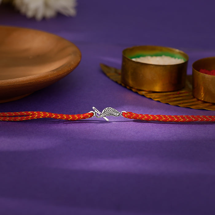 Oxidised Silver Shree Krishna Rakhi – GIVA