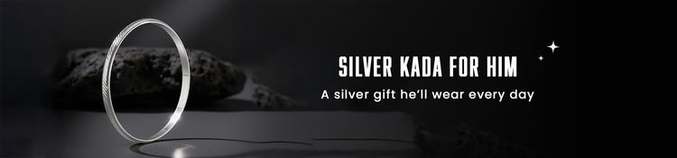 Silver Kada For Men | Chandi Ka Kada Designs Online – GIVA
