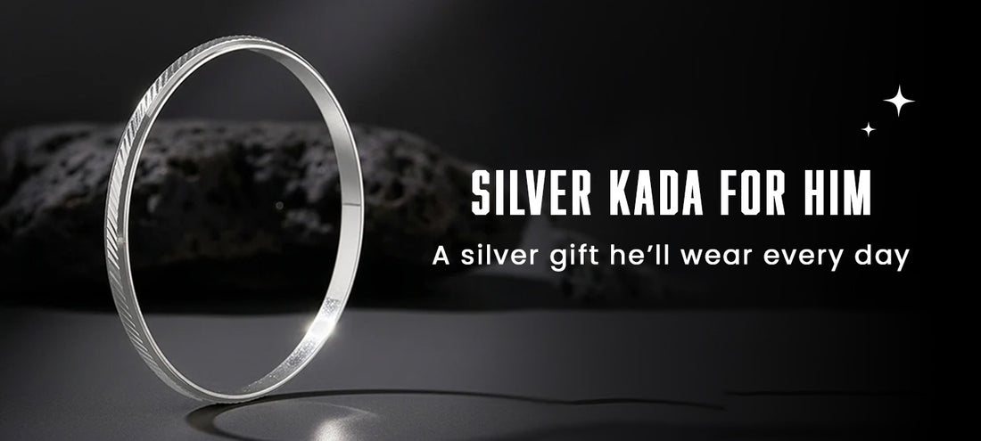 Silver Kada For Men | Chandi Ka Kada Designs Online – GIVA