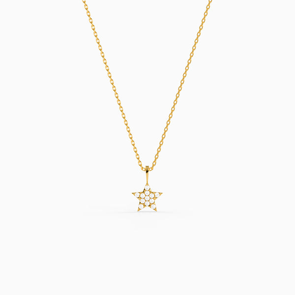 Golden Moonlight Star Pendant with Link Chain – GIVA