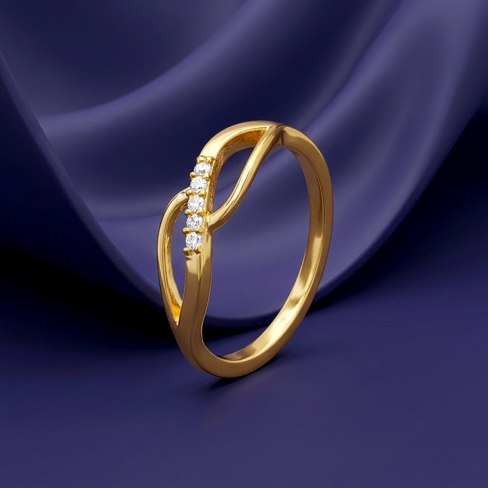 Golden Intertwined Infinity Ring (Size 12) – GIVA