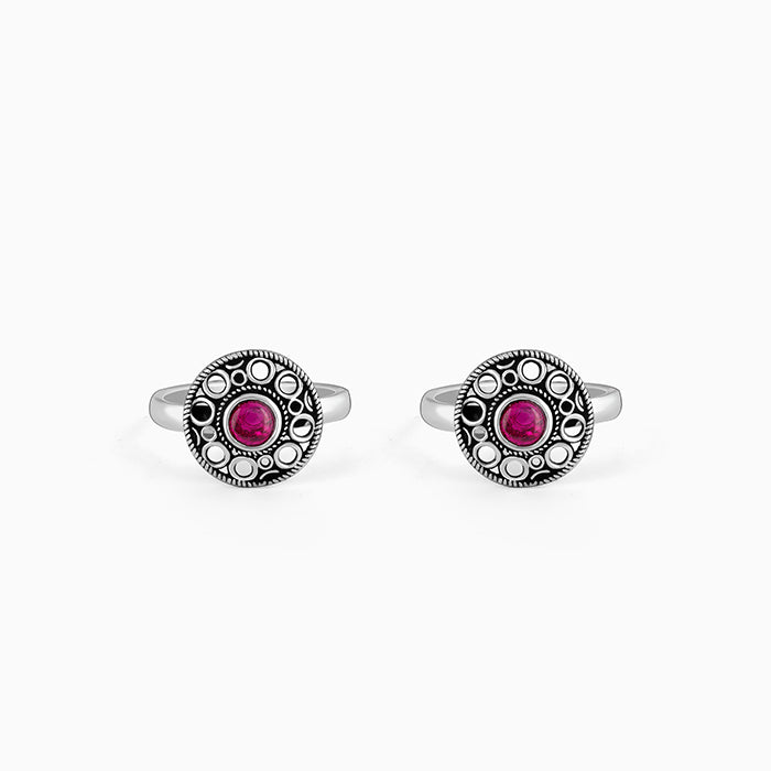 Oxidised Silver Twilight Toe Rings – GIVA