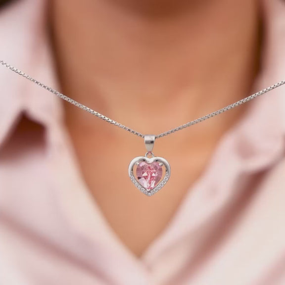 Buy Silver Valentine Pendant at Best Price – GIVA Jewellery