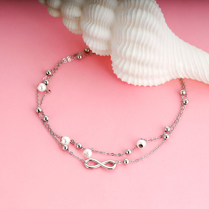 Silver Infinity Anklet – GIVA Jewellery