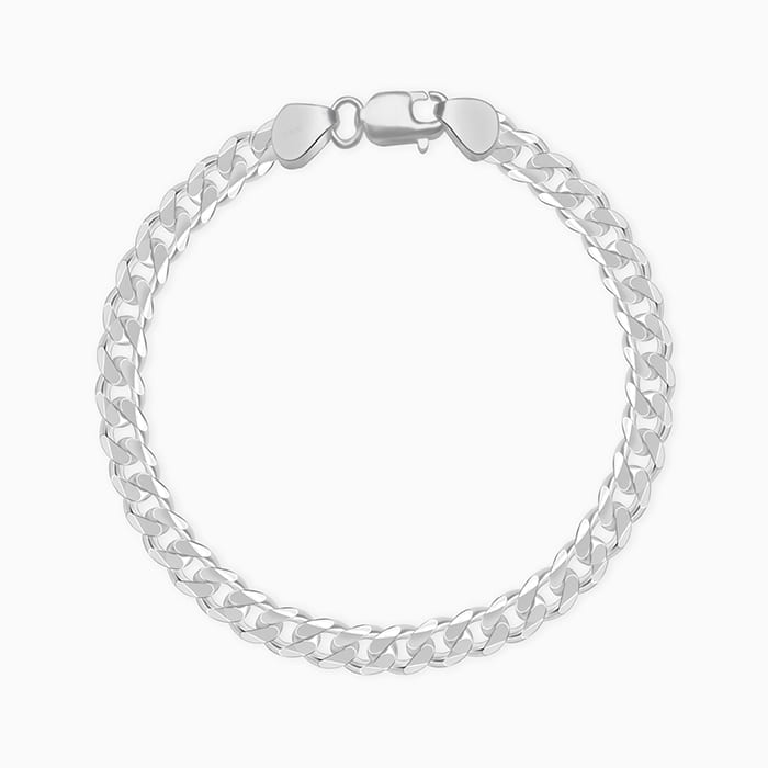 Silver Classic Bracelet for Men – GIVA Jewellery I Mens Silver Bracelet