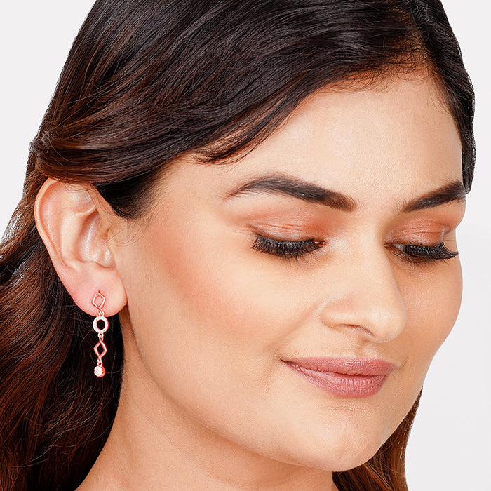Anushka Sharma Rose Gold Queen Of Dreams Earrings – GIVA Jewellery