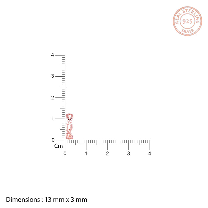 Rose Gold Infinite Loop Earrings – GIVA Jewellery