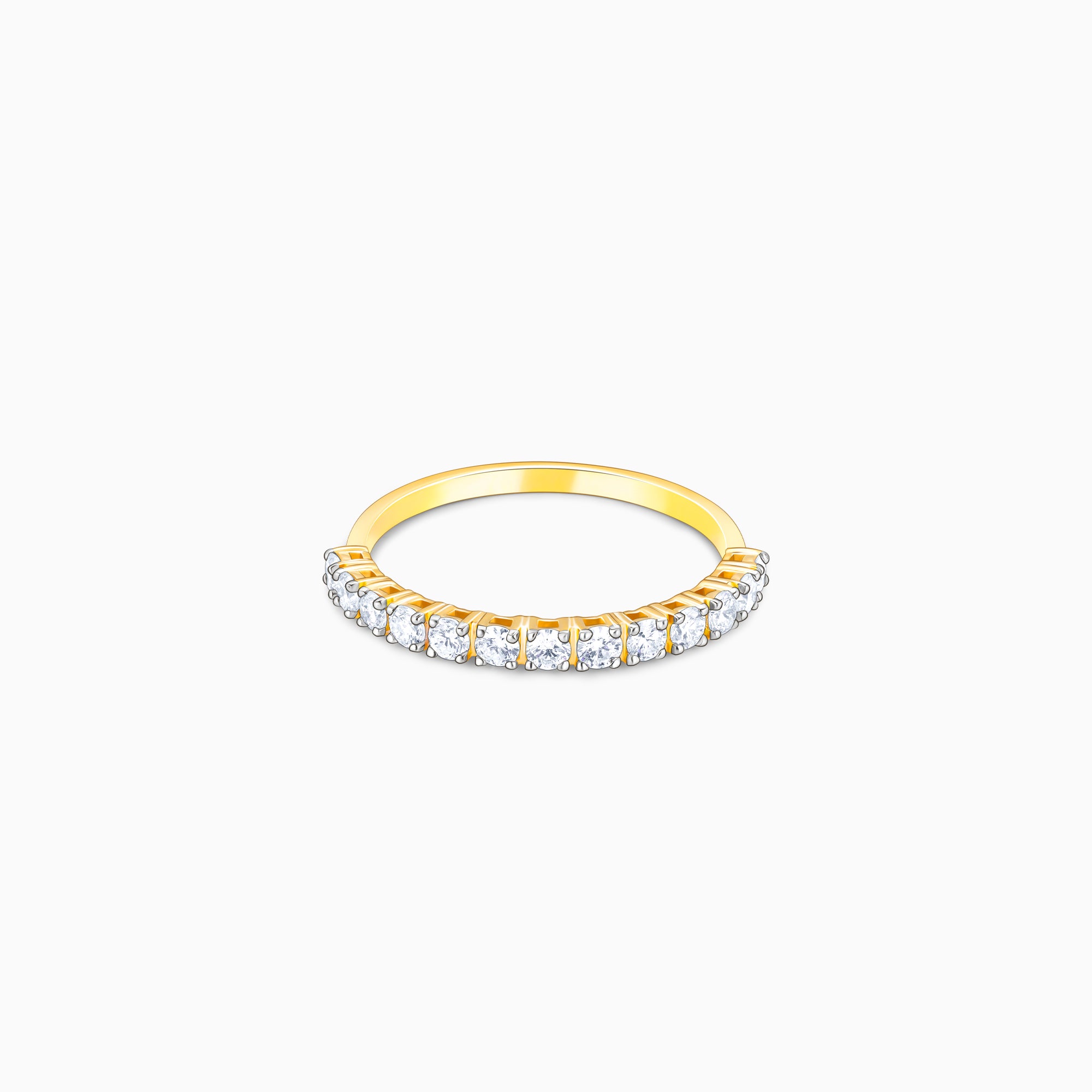Gold Timeless Diamond Ring – Heer by GIVA