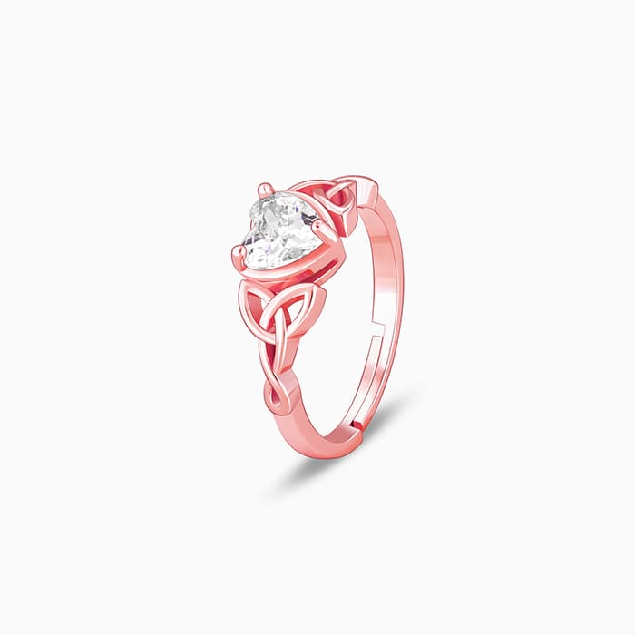 Buy Rose Gold I Promise My Heart Ring at Best Price – GIVA Jewellery