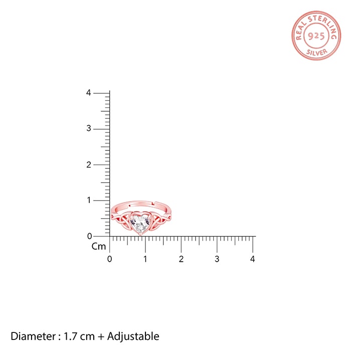 Buy Rose Gold I Promise My Heart Ring at Best Price – GIVA Jewellery