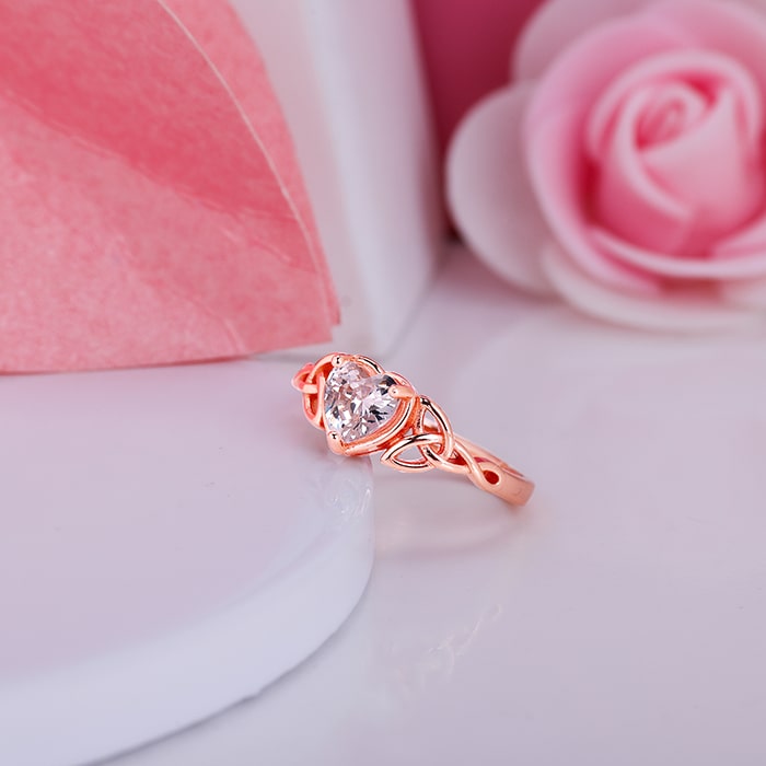 Buy Rose Gold I Promise My Heart Ring at Best Price – GIVA Jewellery