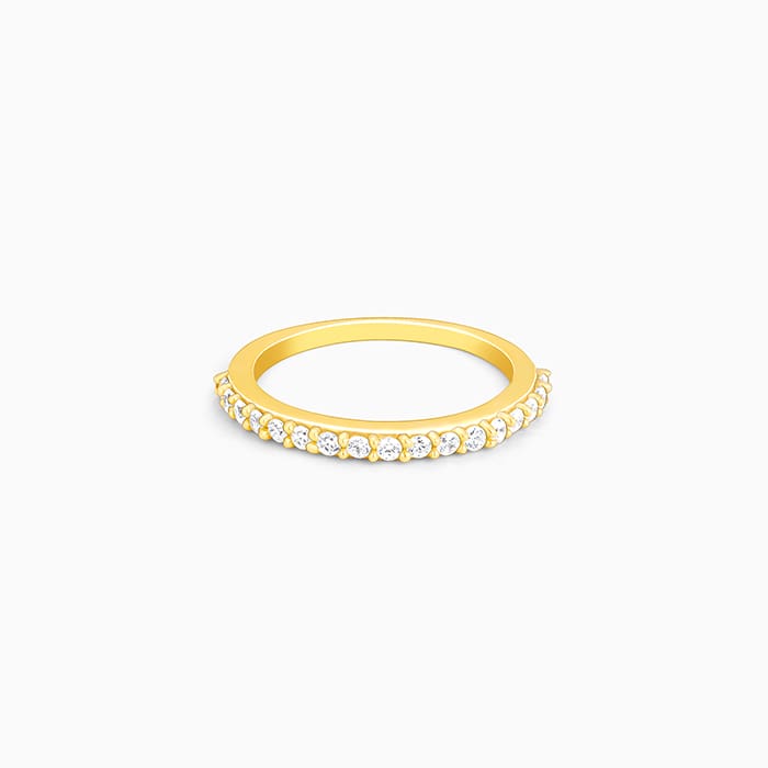 Golden Surrounded By Sparkles Ring – GIVA Jewellery
